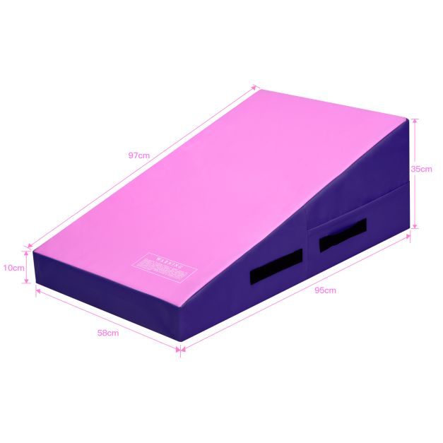 Incline Gymnastics Mat Gym Fitness Skill Shape Tumbling Mat – Gymax AU